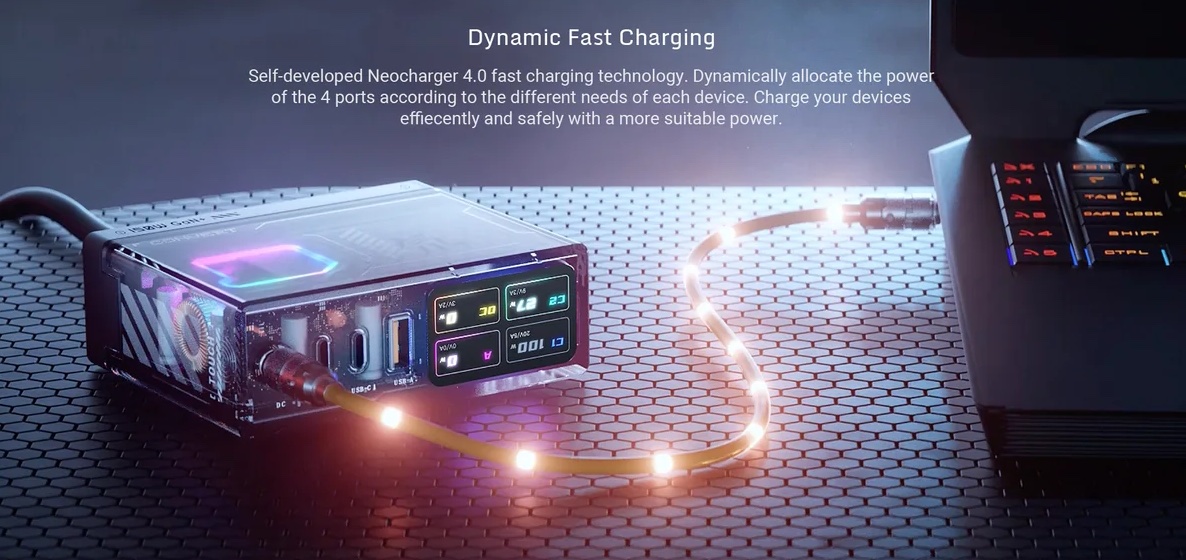 REDMAGIC's wild new transparent charger with onboard display