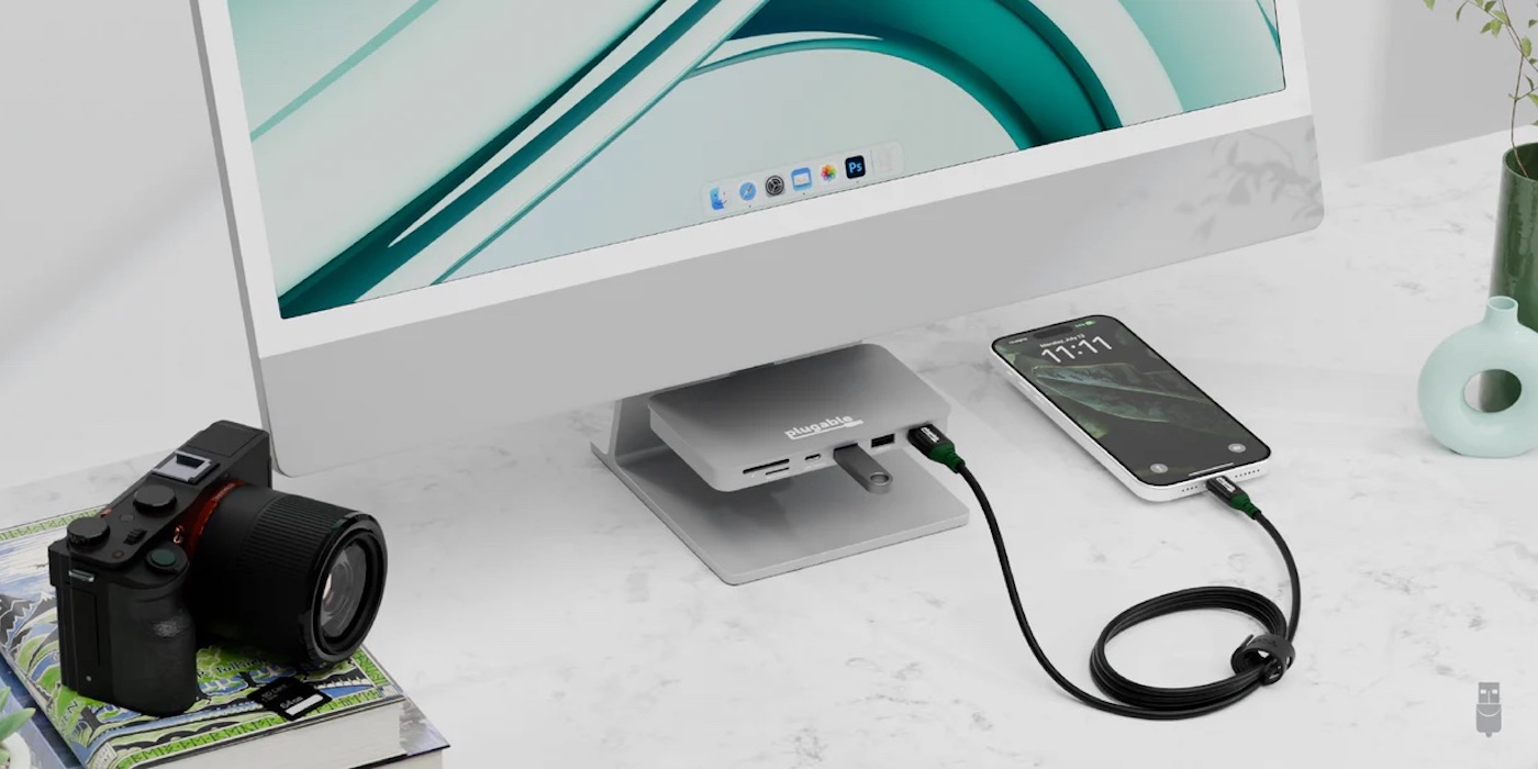 Plugable adds front-access ports to your 24-inch iMac with new floating ...