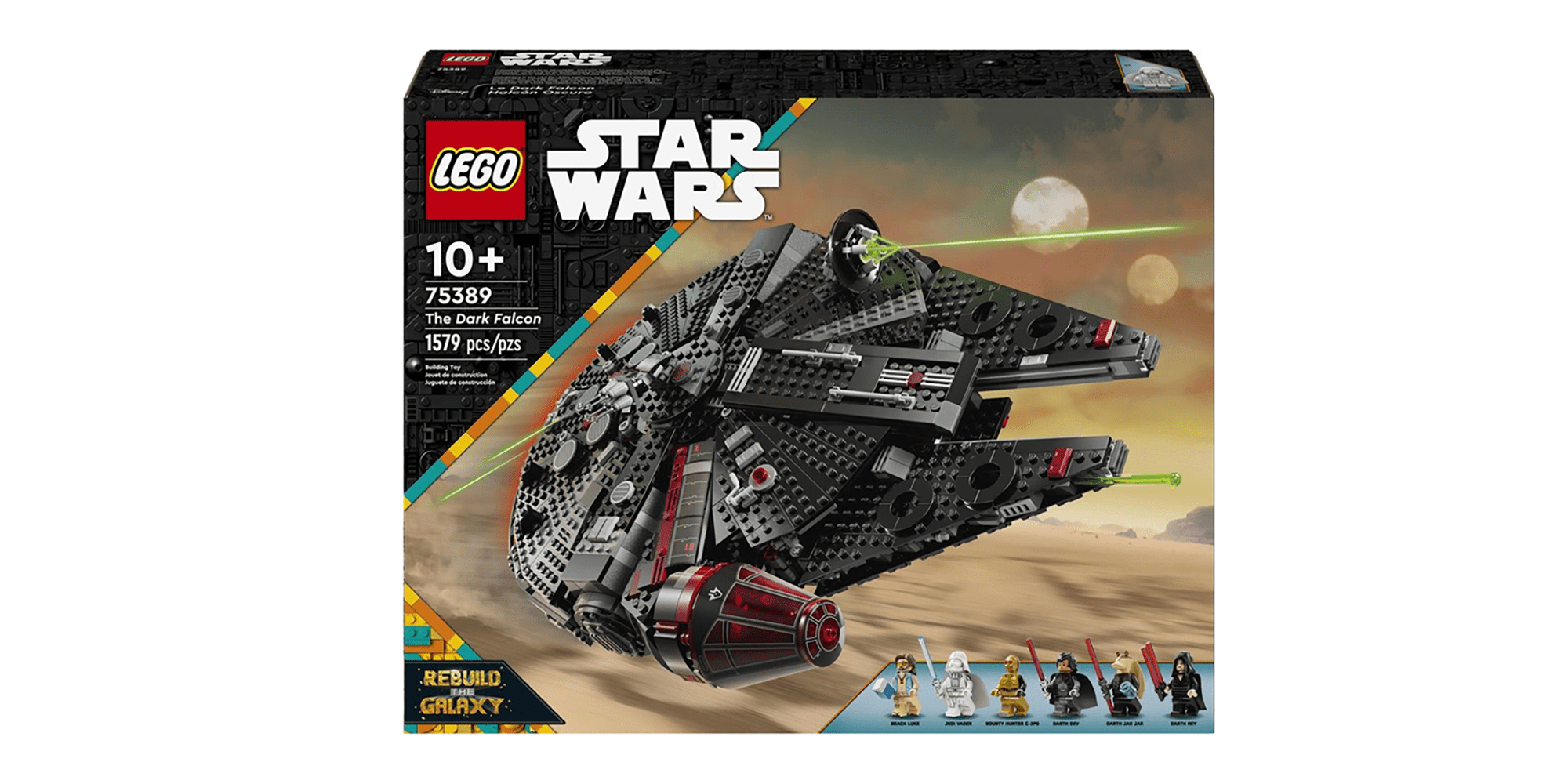 First look! New LEGO Star Wars 75389 The Dark Falcon + 75393 TIE ...
