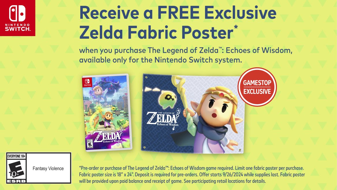 Legend of Zelda Echoes of Wisdom pre-order bonuses: FREE acrylic ...
