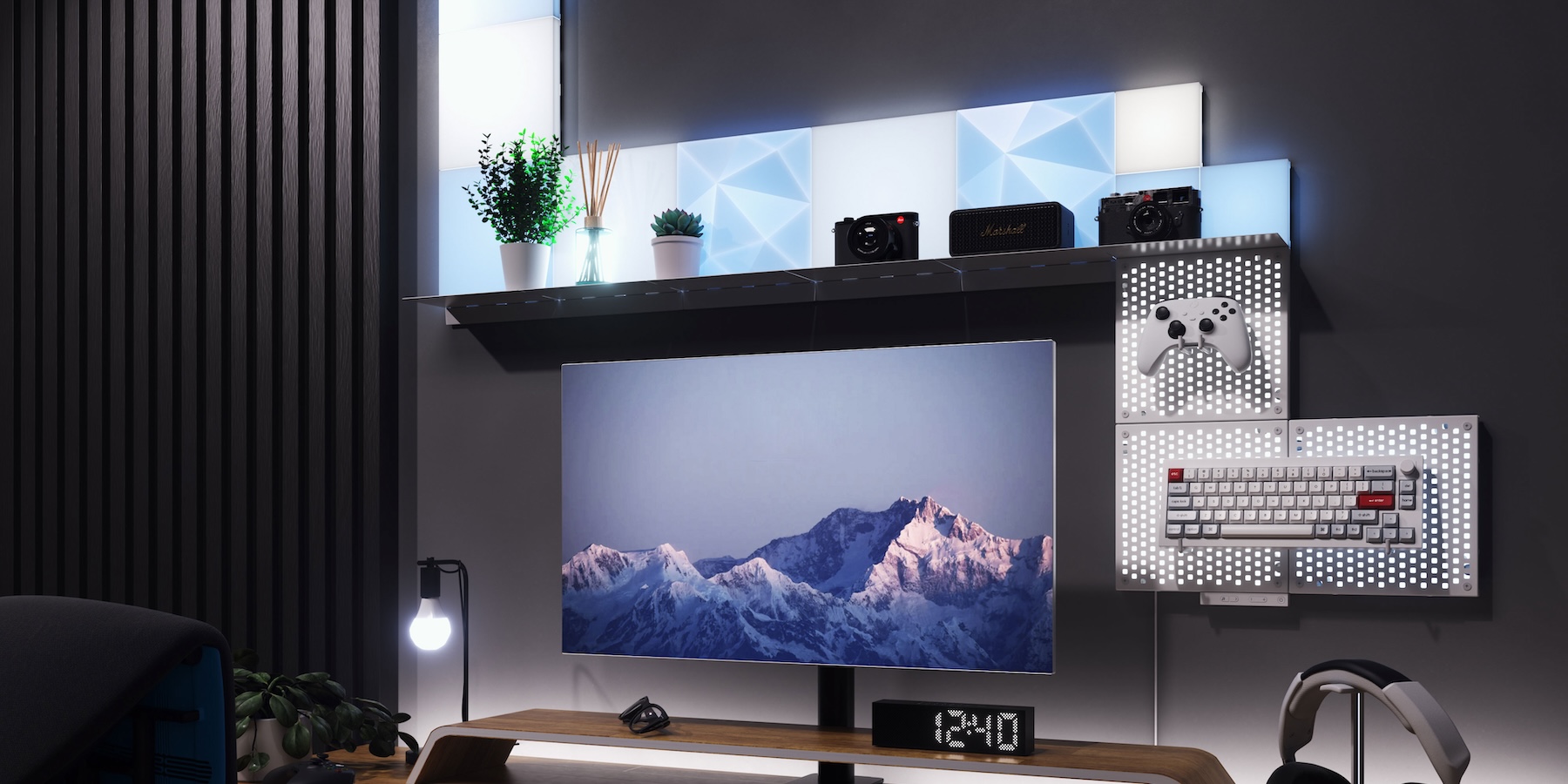 New Nanoleaf Blocks combine smart lighting with tech gear storage