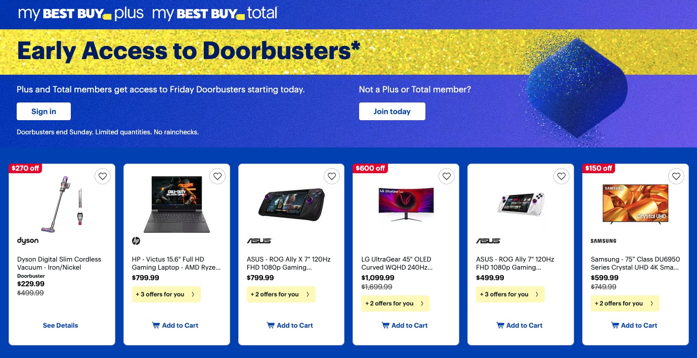 Best Buy Black Friday sale – Details, doorbusters start now, more