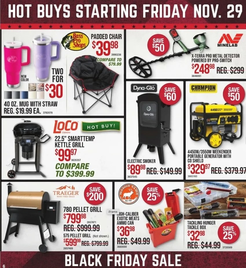 Bass Pro Shops and Cabela’s 2024 Black Friday ad