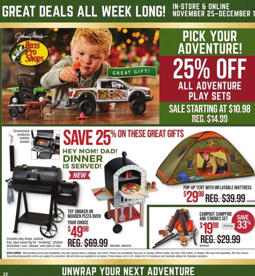 Bass Pro Shops and Cabela’s 2024 Black Friday ad