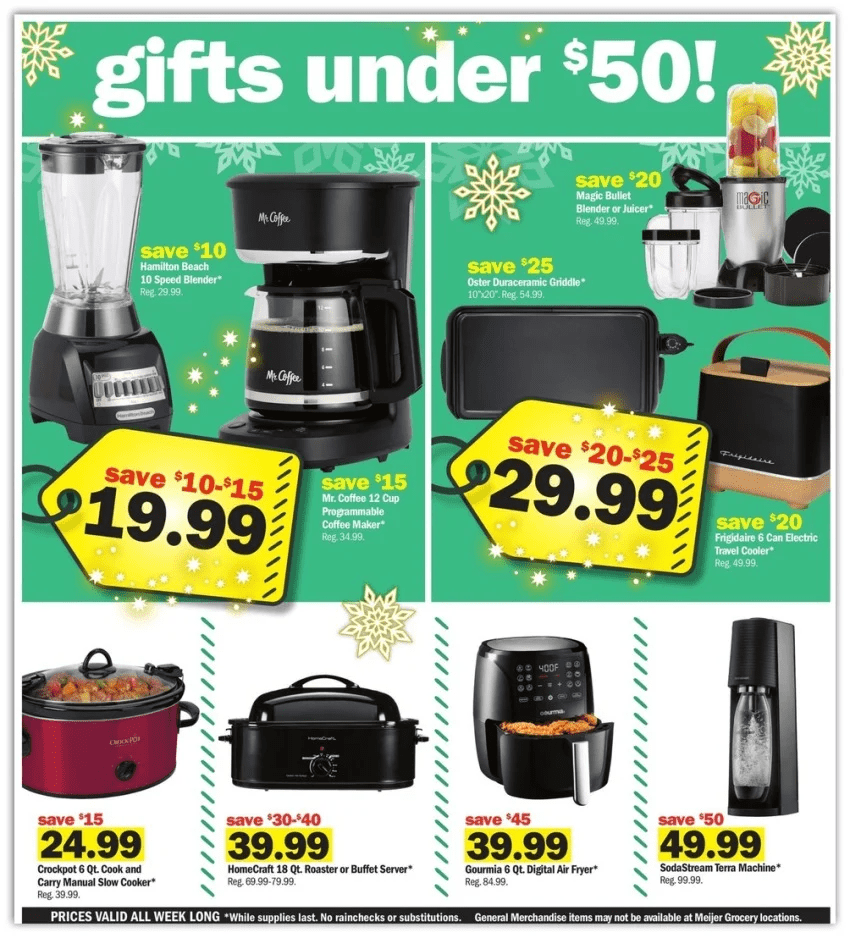 Meijer 2024 Black Friday ad