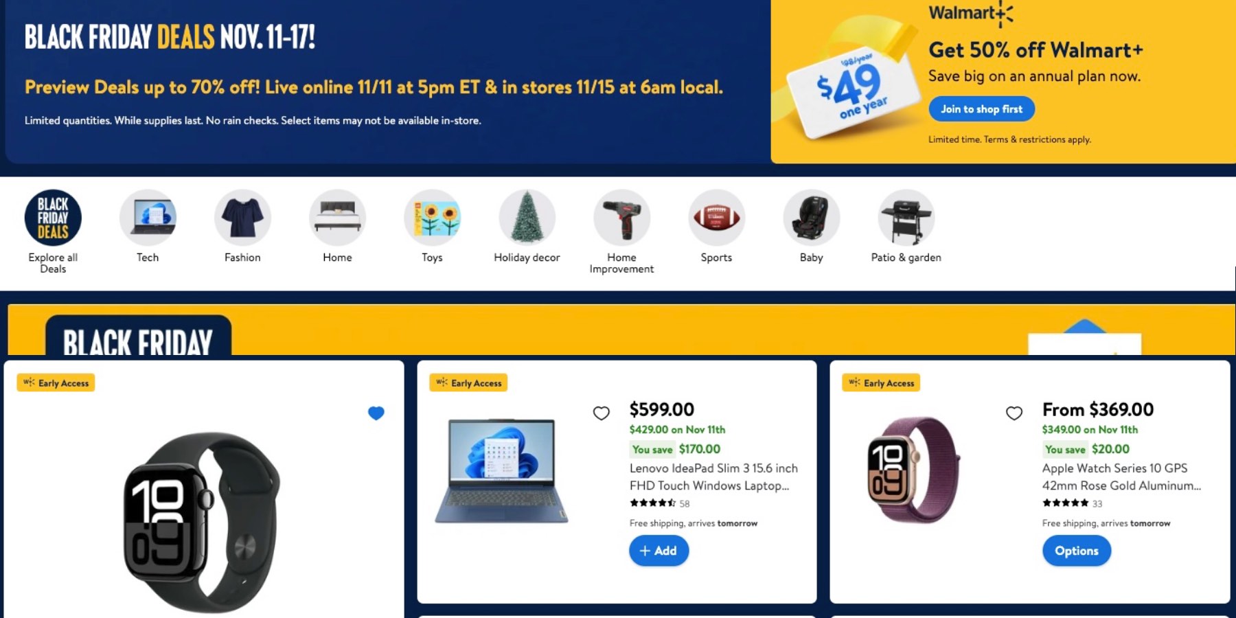 Walmart Black Friday page is now up – see all the upcoming deals
