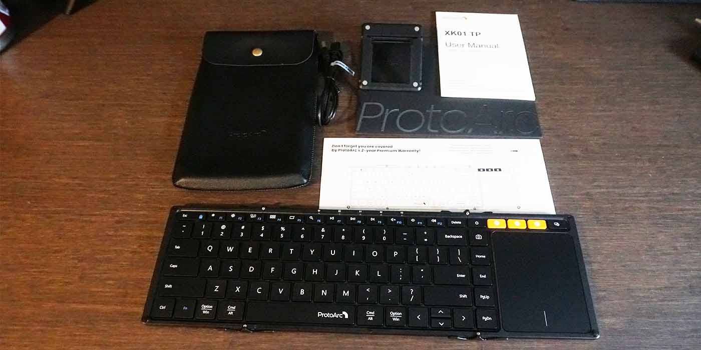 Tested: The XK01 TP foldable keyboard from ProtoArc