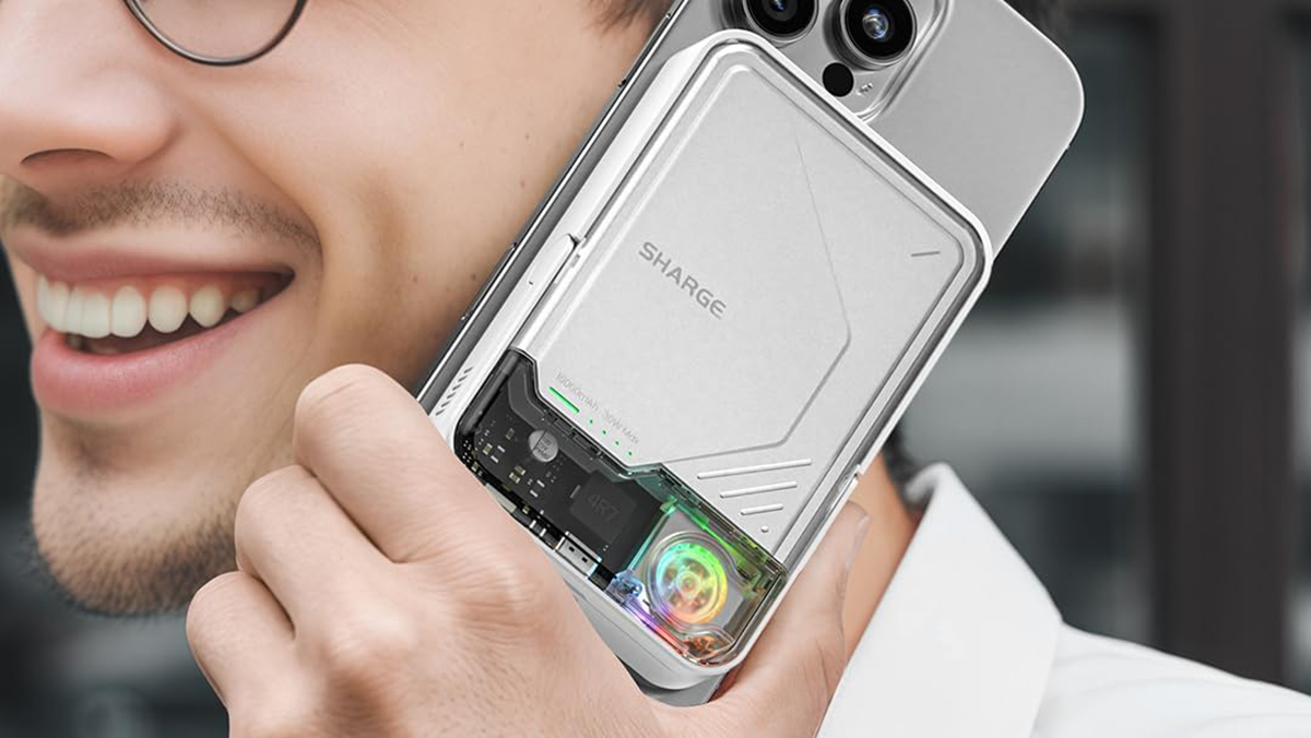 Sharge ICEMAG 2 Qi2 15W 10,000mAh MagSafe power bank with active ...