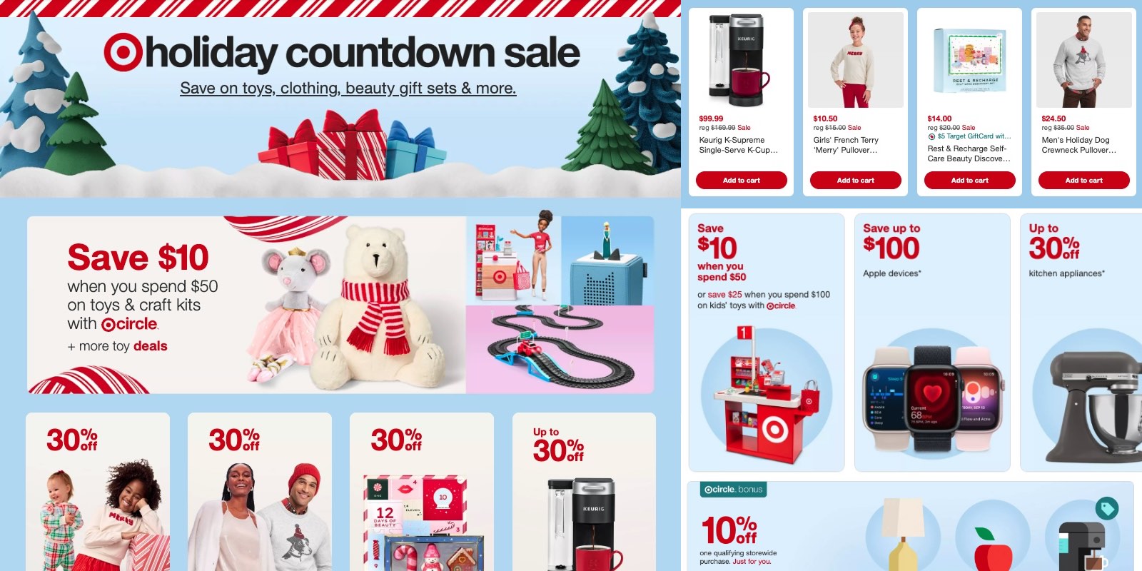 Target Holiday Countdown Sale, Christmas store hours, more