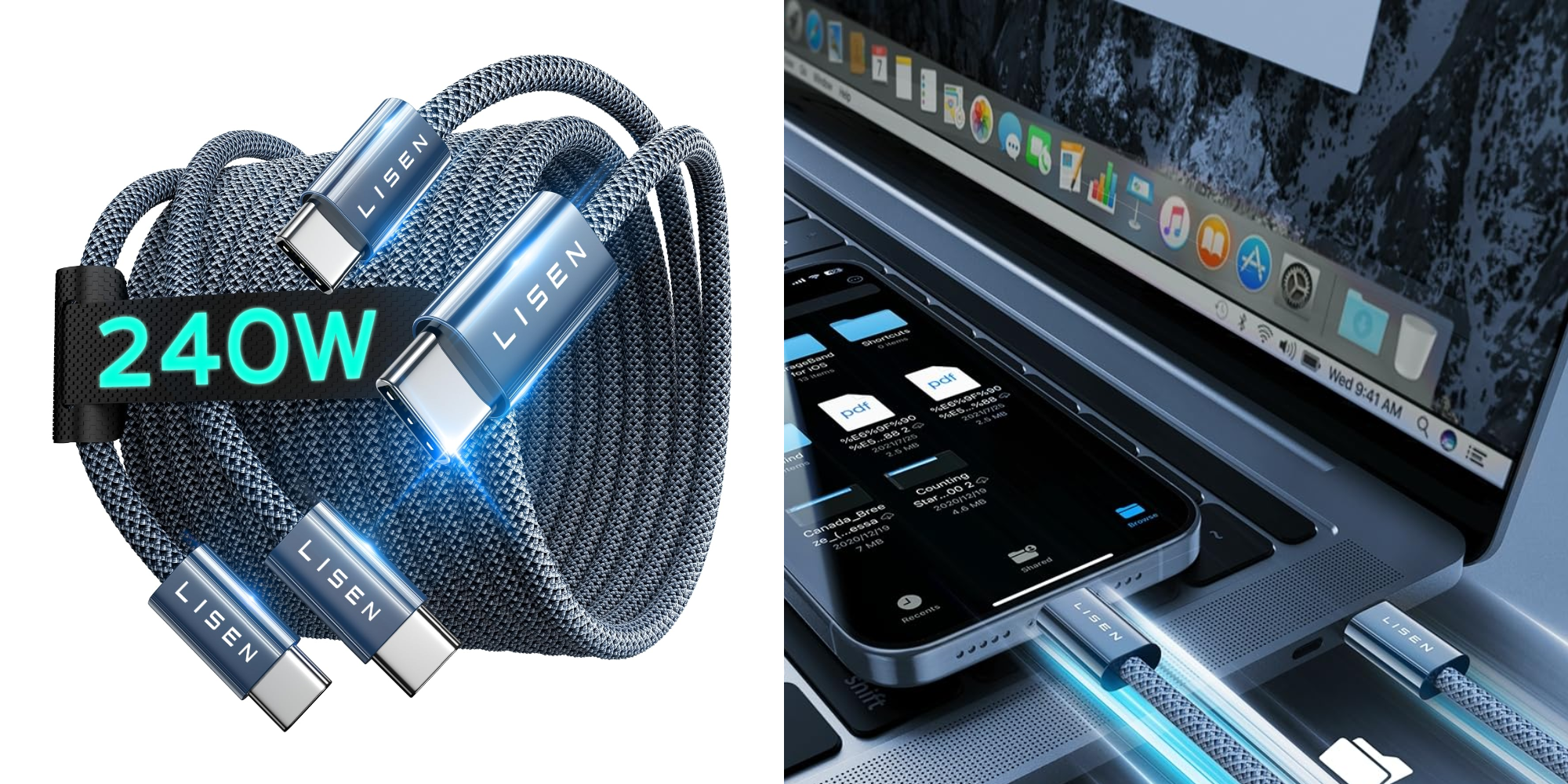 These already-affordable 240W USB-C cables now cost even less, two for ...