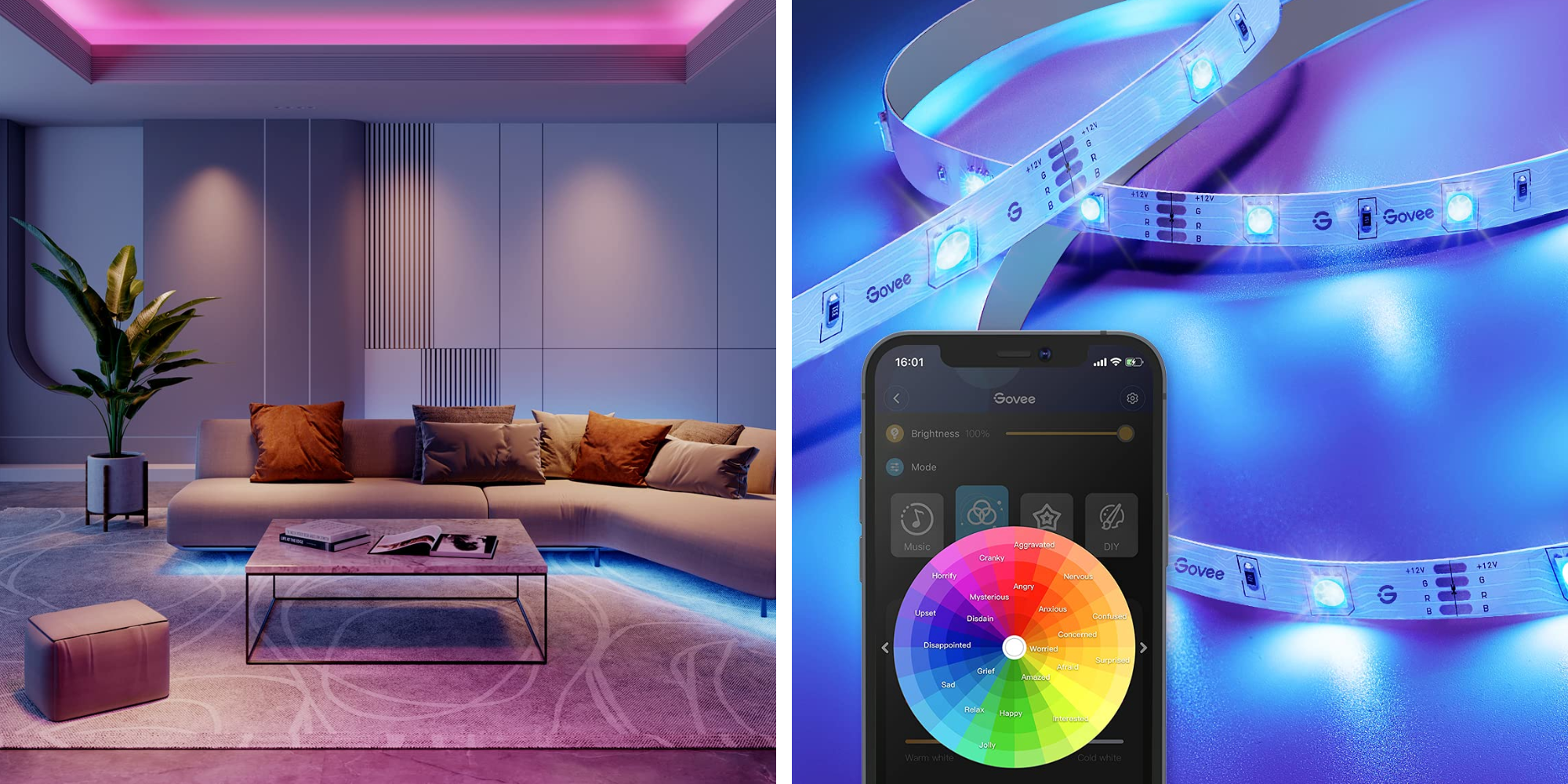 Fill a room with Govee's 100-foot Smart Wi-Fi LED strip lights at $31 ...
