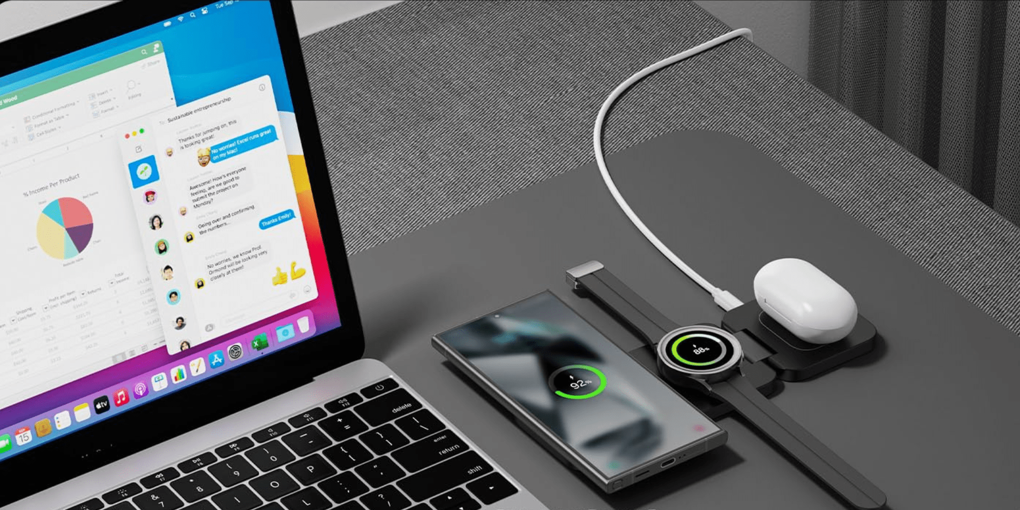 If you're in the Samsung ecosystem, here's a foldable 3-in-1 charging ...