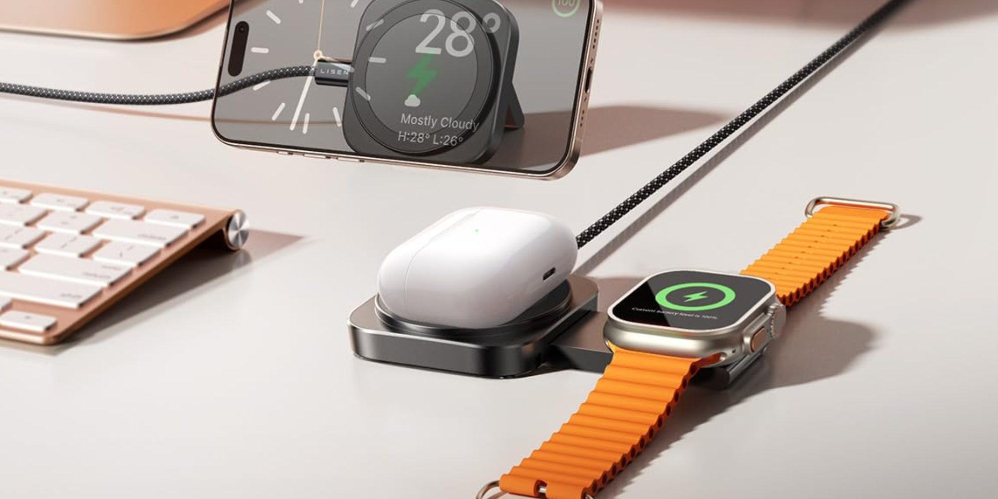 Drop this travel-ready iPhone, AirPods, and Apple Watch MagSafe charger ...