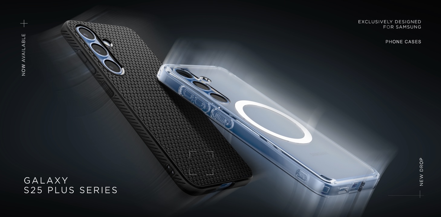 New Spigen Galaxy S25 case lineup with magnetic Qi2 action