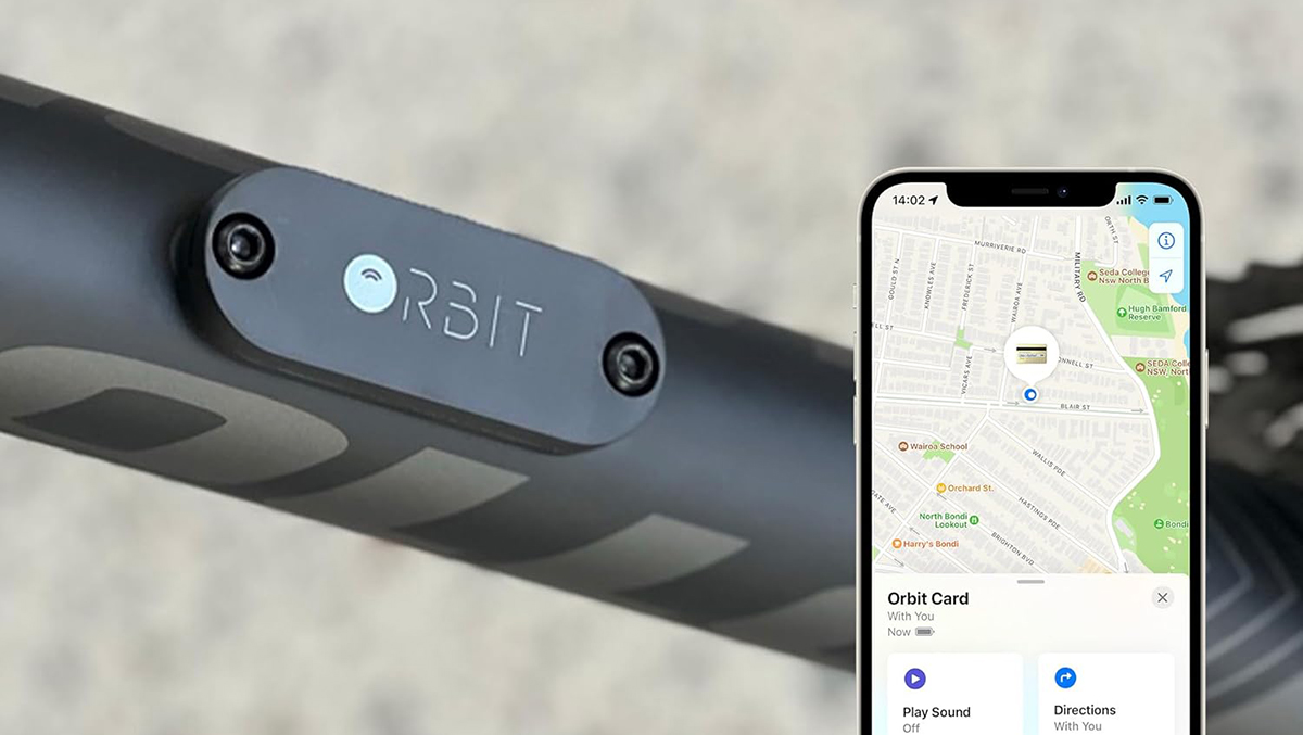 Orbit's discreet Velo advanced bike tracker with Apple Find My ...