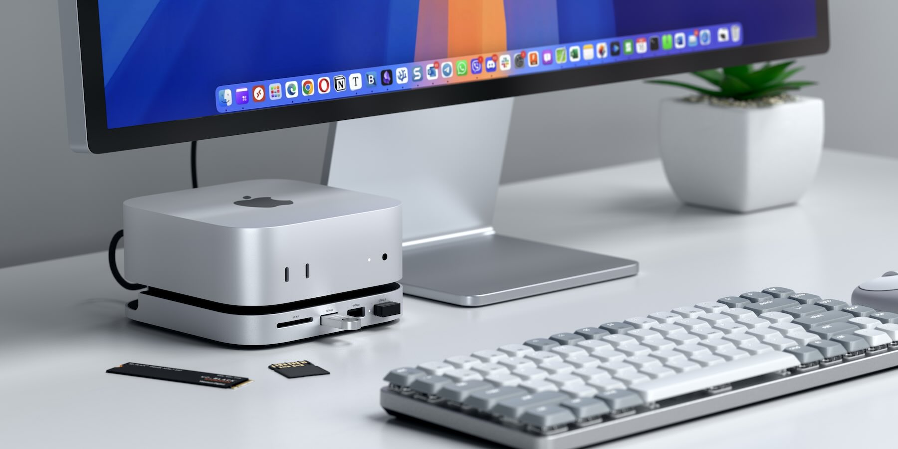 Best M4 Mac mini accessory – Satechi Stand & Hub with SSD
