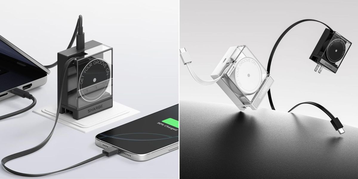 Sharge's brand-new 65W USB-C GaN charger with retractable cable returns ...