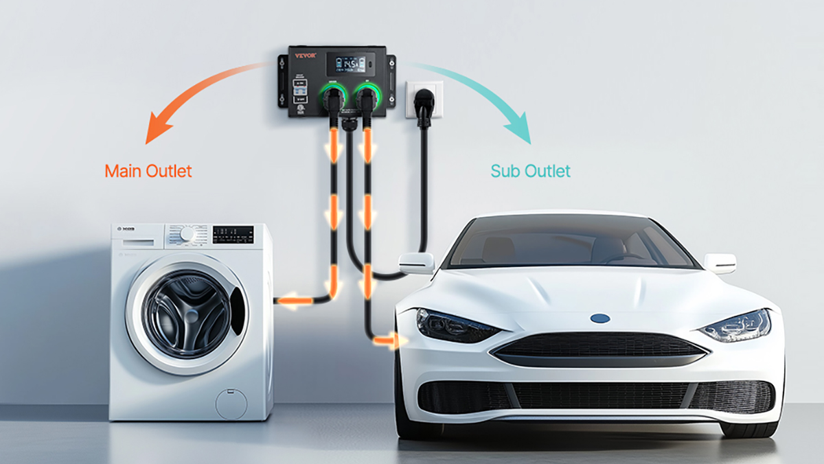 Installing VEVOR's NEMA Splitter lets your dryer and EV share a 240V ...