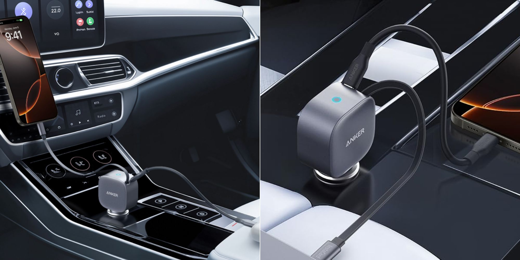 Anker's latest Nano 75W car charger with retractable USB-C cable ...