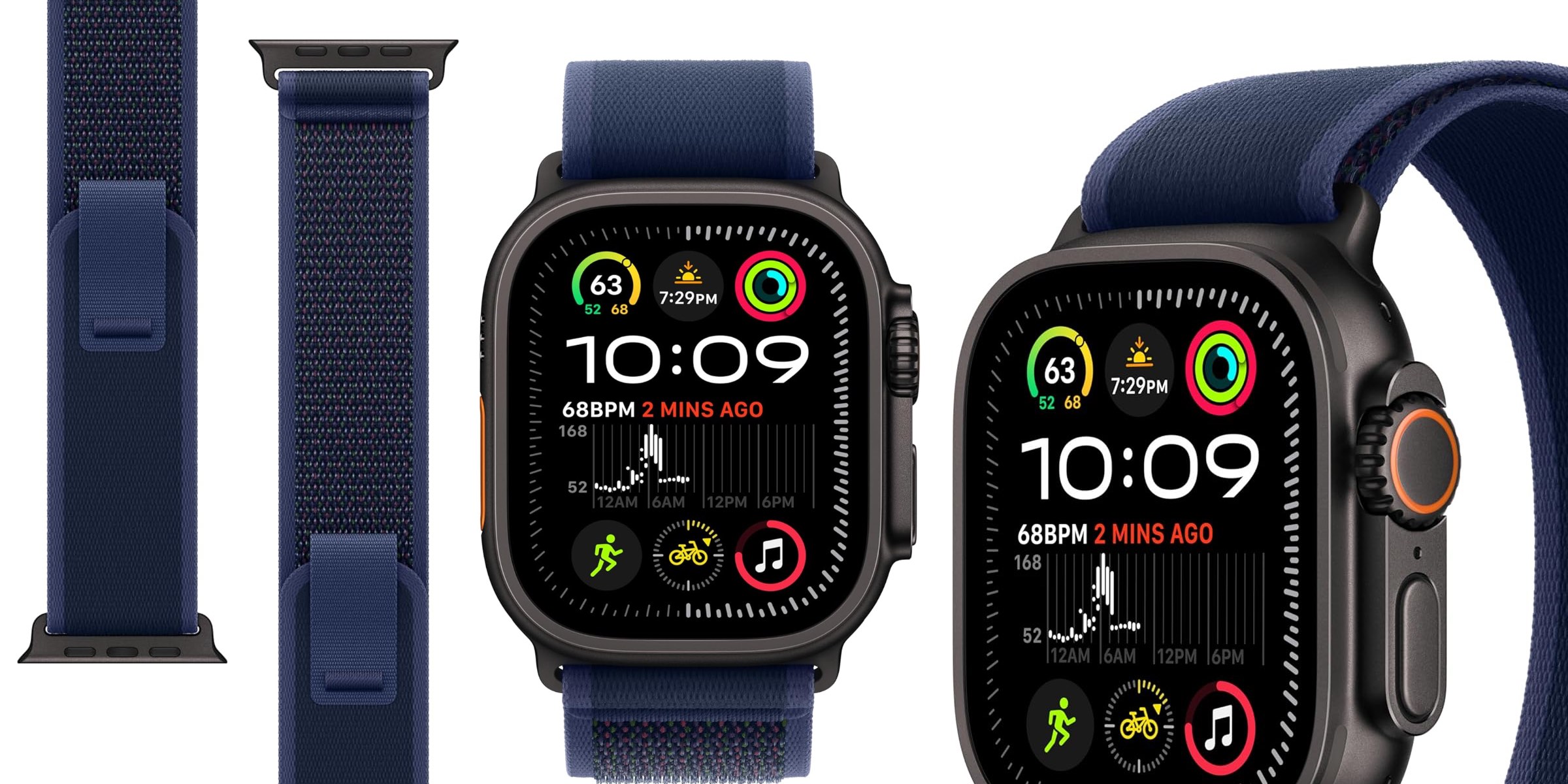 Both sizes of the latest official blue Apple Watch Trail Loop now at ...