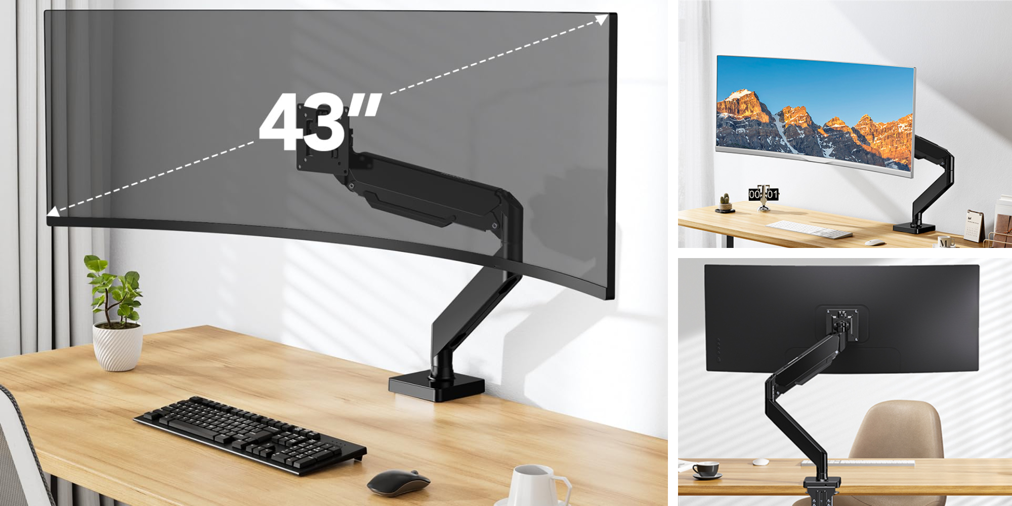 Float an ultrawide monitor over your desk with this affordable arm at ...