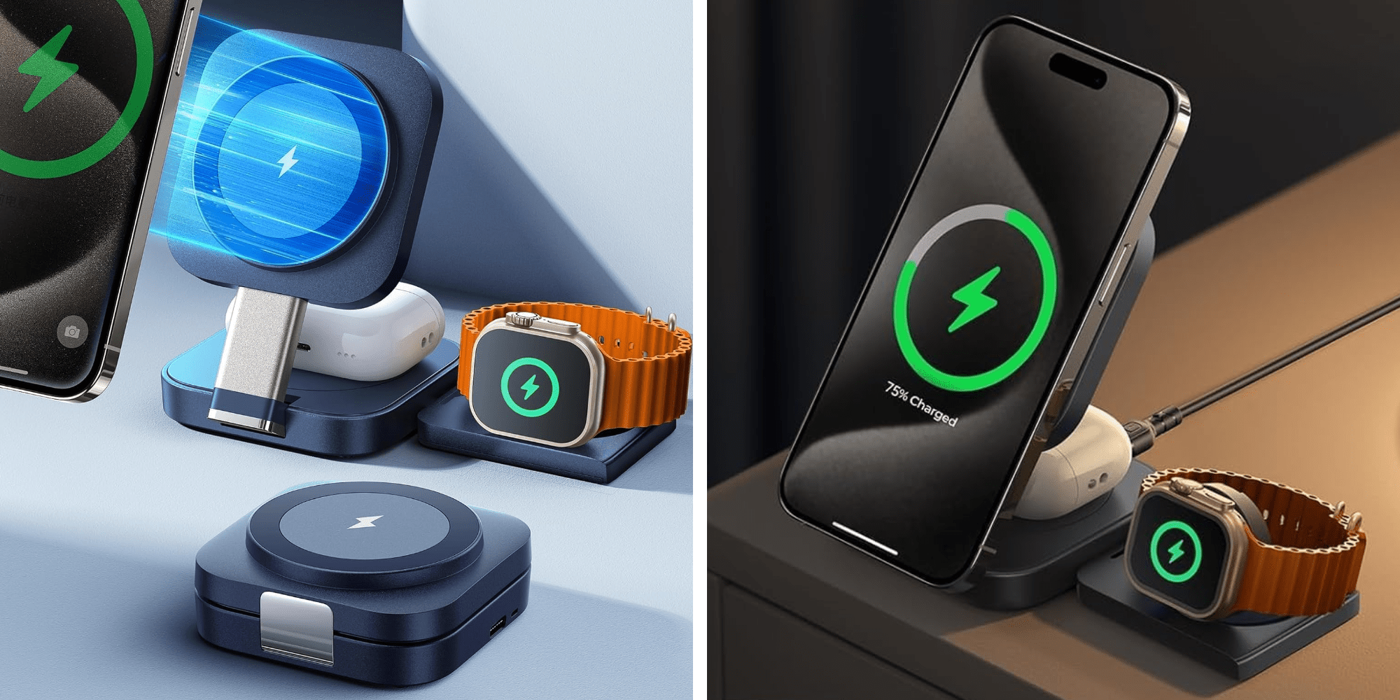 Slide this 3-in-1 MagSafe charging station in your travel bag for $20 ...