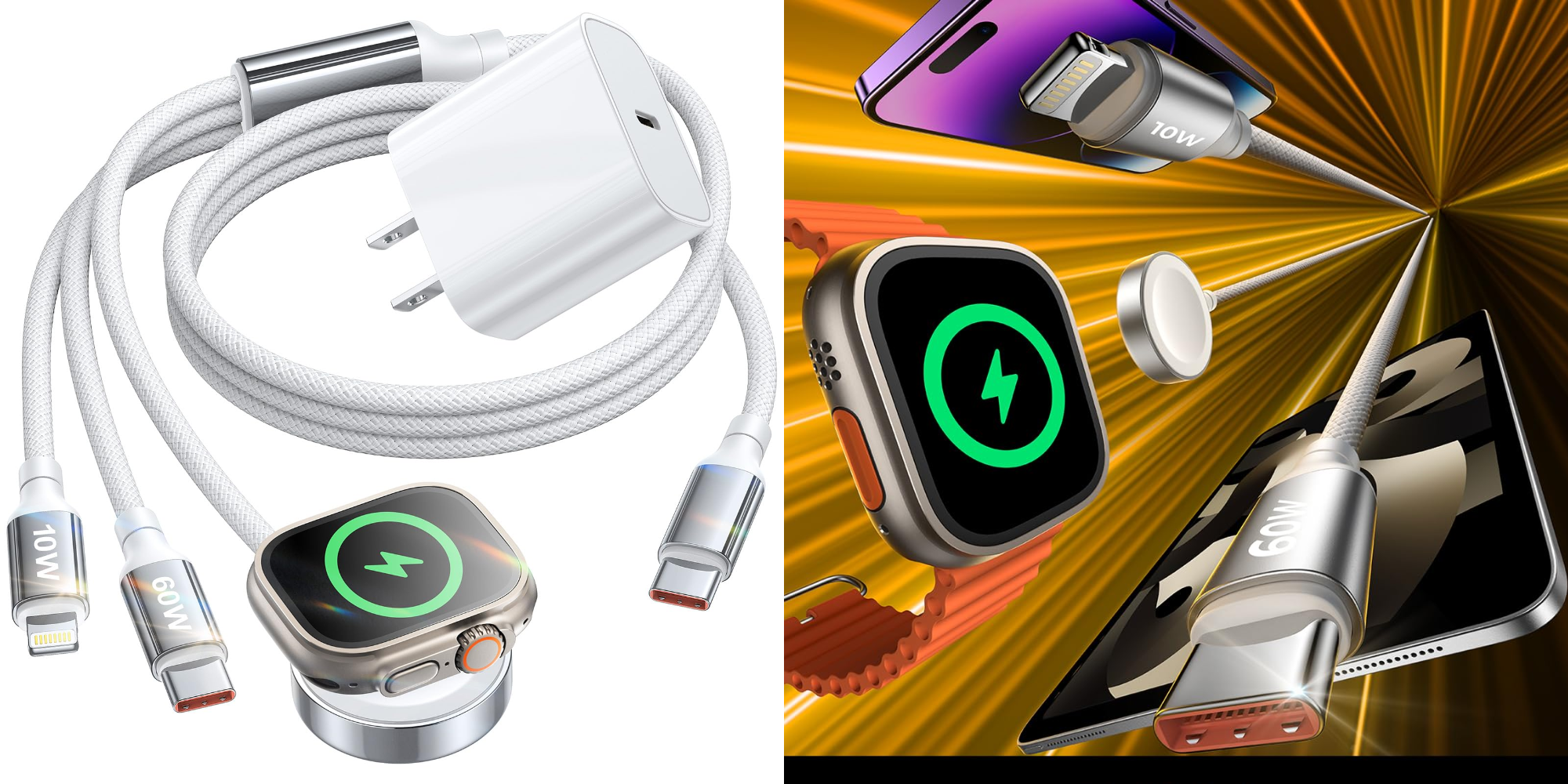 This all-in-one cable delivers USB-C, Lightning, and Apple Watch charging for $14 (Save 53%)