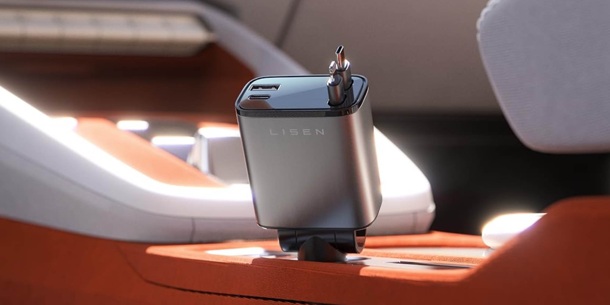 Retractable Lightning and 30W Type-C cables adorn this 4-in-1 69W car ...
