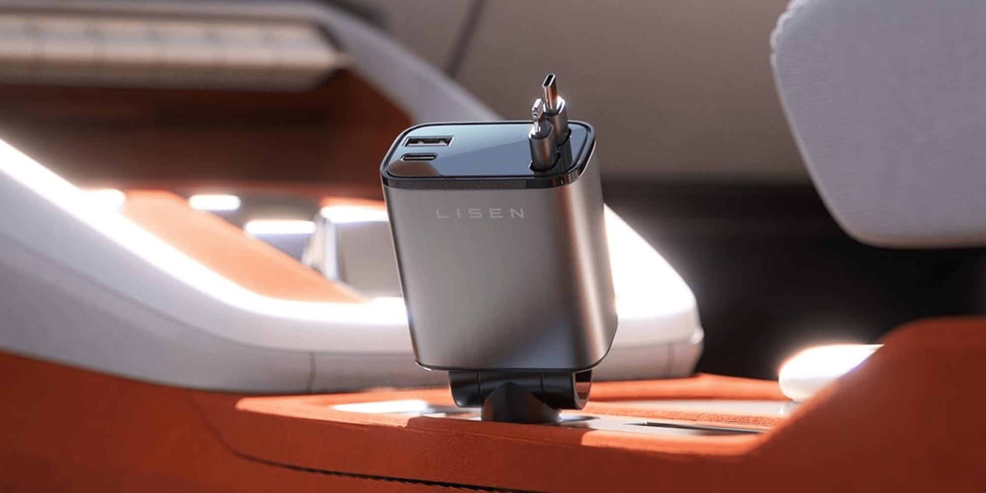 Retractable Lightning and 30W Type-C cables adorn this 4-in-1 69W car ...