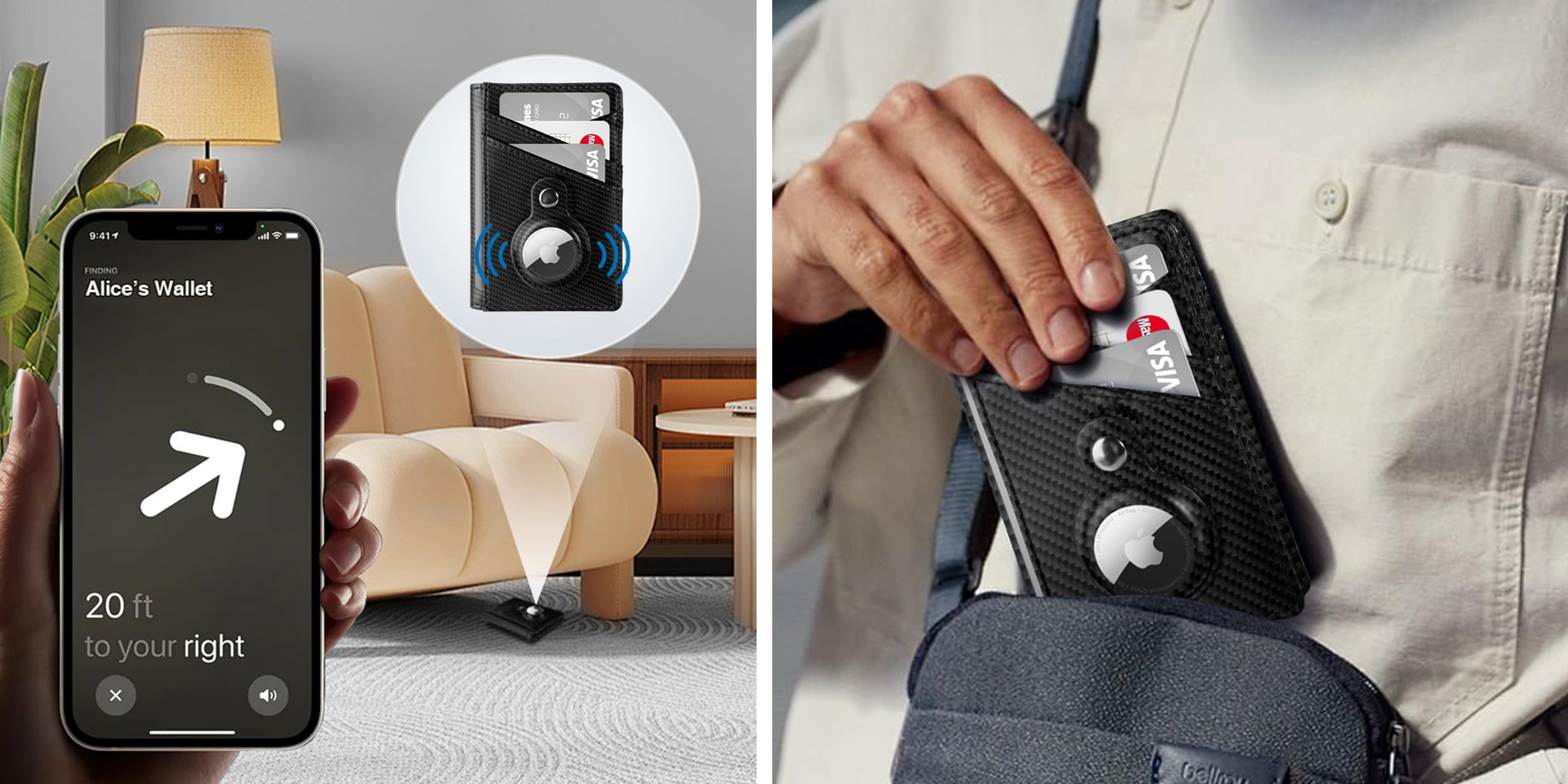 Drop one of your AirTags in this 9-card bifold wallet for official ...