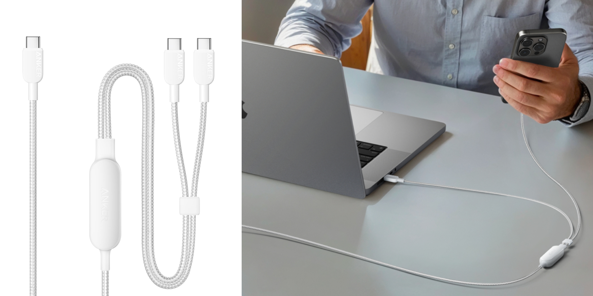 Anker turns one USB-C output into two with this black or white 140W ...