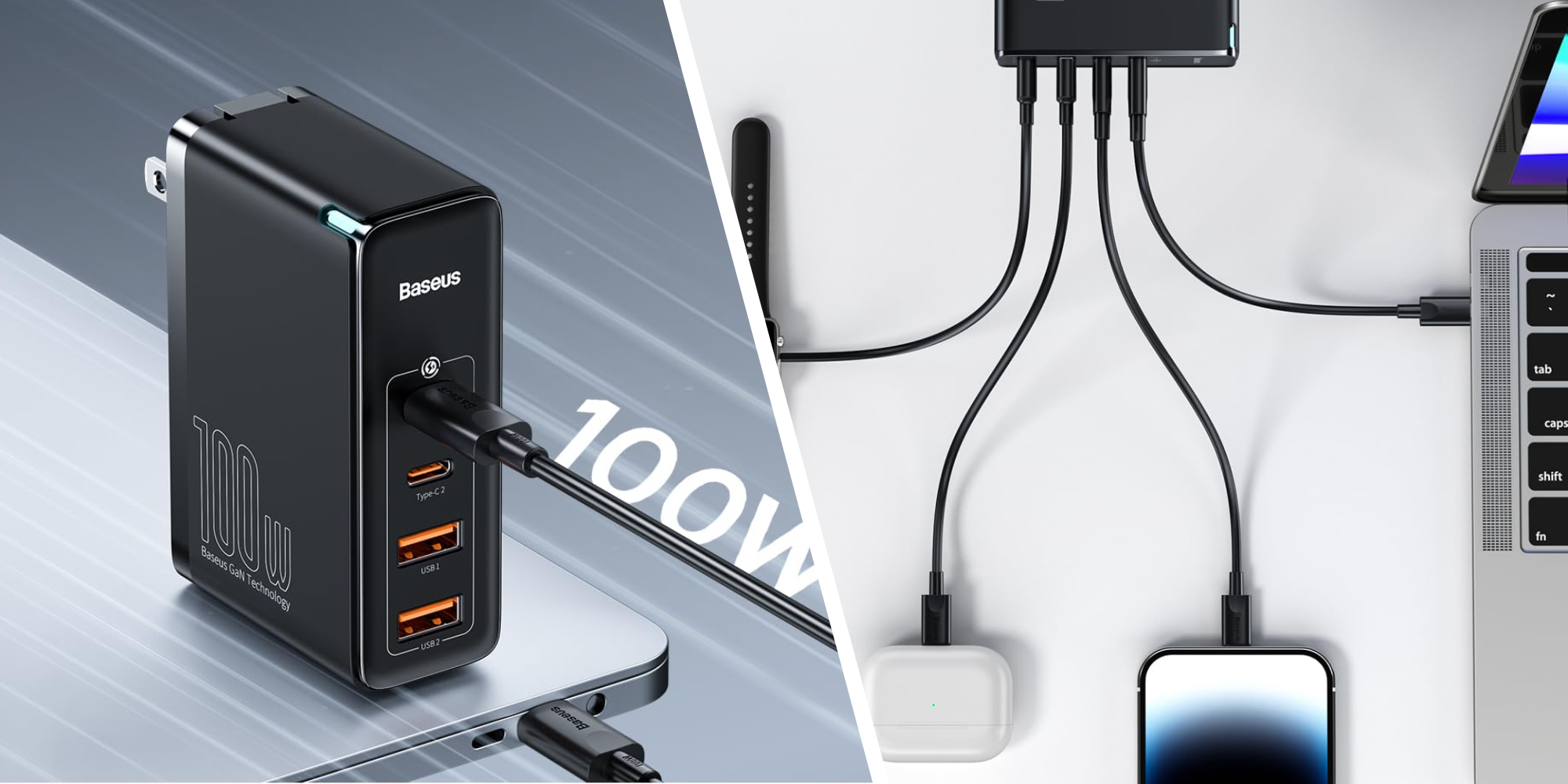 Charge your entire Apple kit with Baseus' 4-port 100W USB-C wall ...