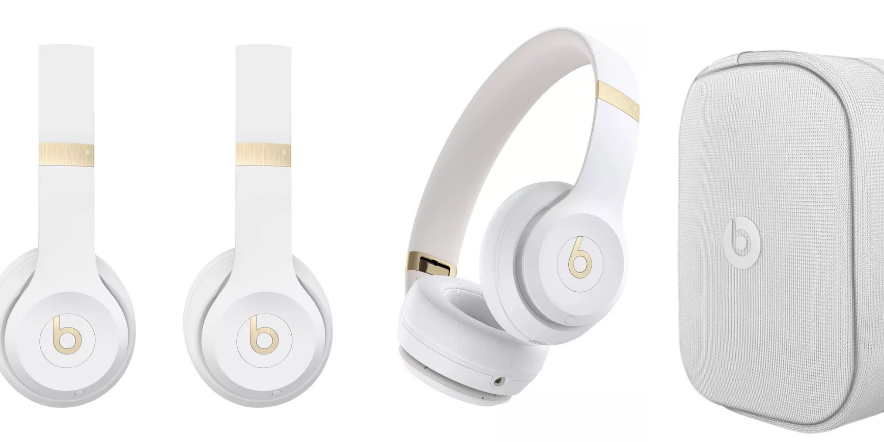 Rare deal knocks 50% off the white/gold Beats Solo 4 headphones with 50 ...