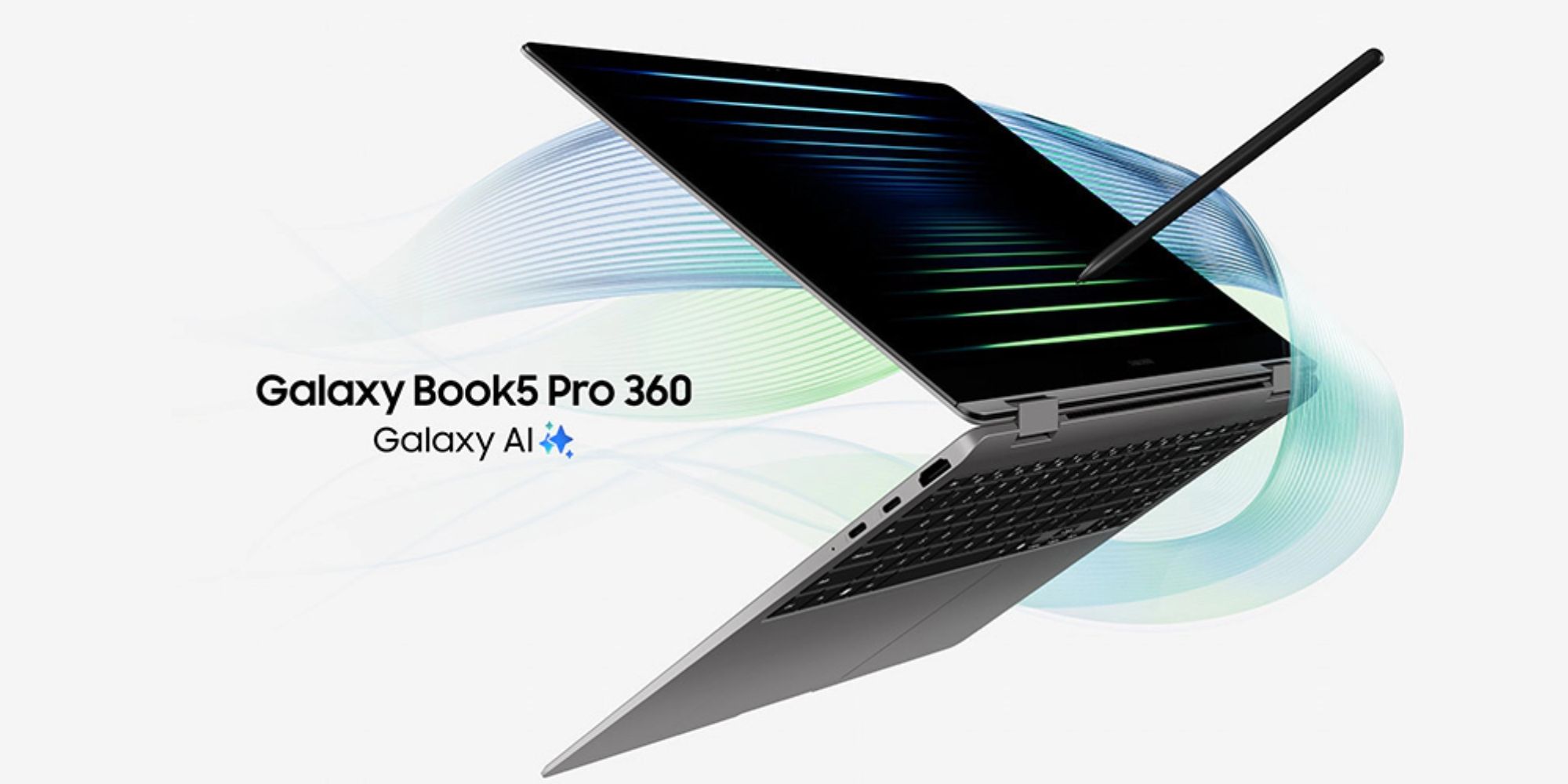 Samsung's 2025 16-inch Galaxy Book5 Pro 360 touchscreen Copilot+ PC ...