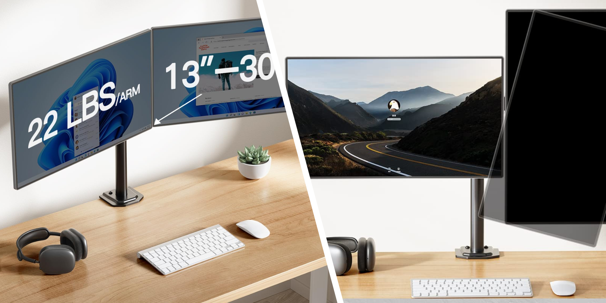 Refresh your setup while this dual monitor desk mount is down at $26 ...