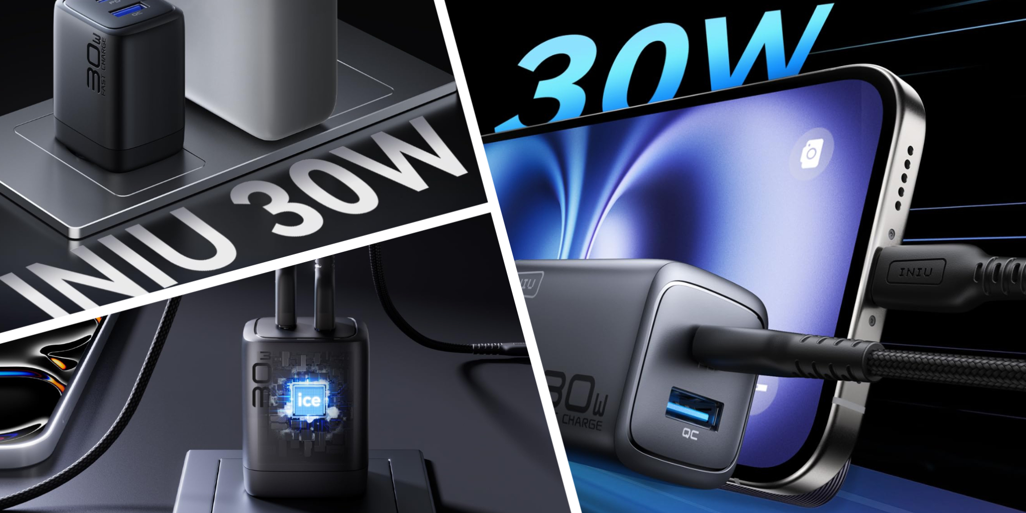 Grab two already-affordable 30W 2-port Type-C wall chargers plus a ...