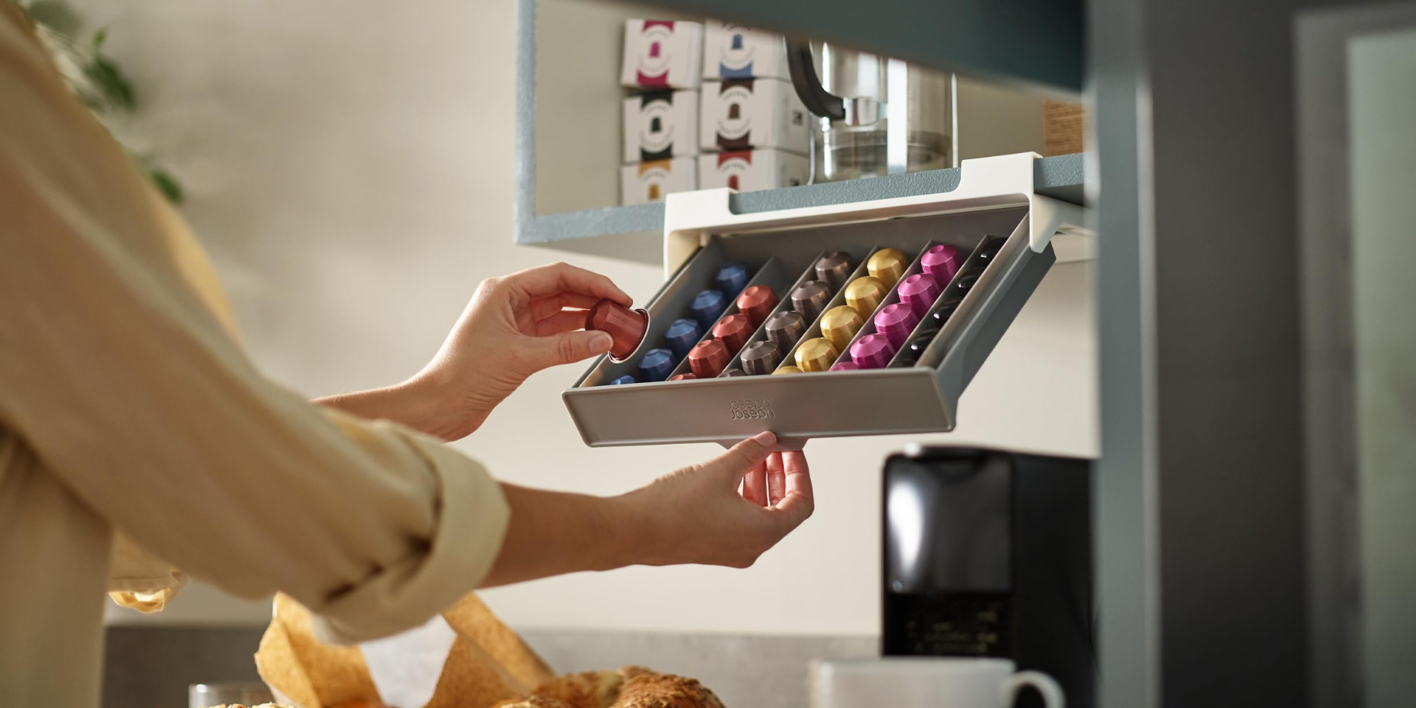 Stealthily stow 30 Nespresso coffee pods with Joseph Joseph's under ...