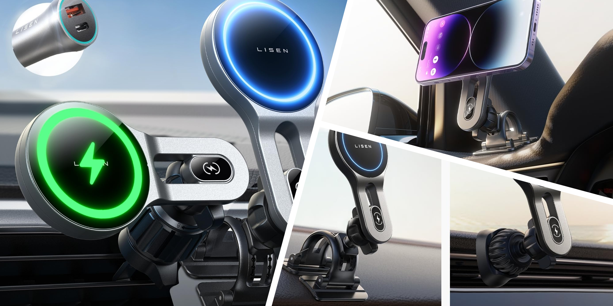 Just $14 snaps your iPhone on the dash with this MagSafe car charger ...
