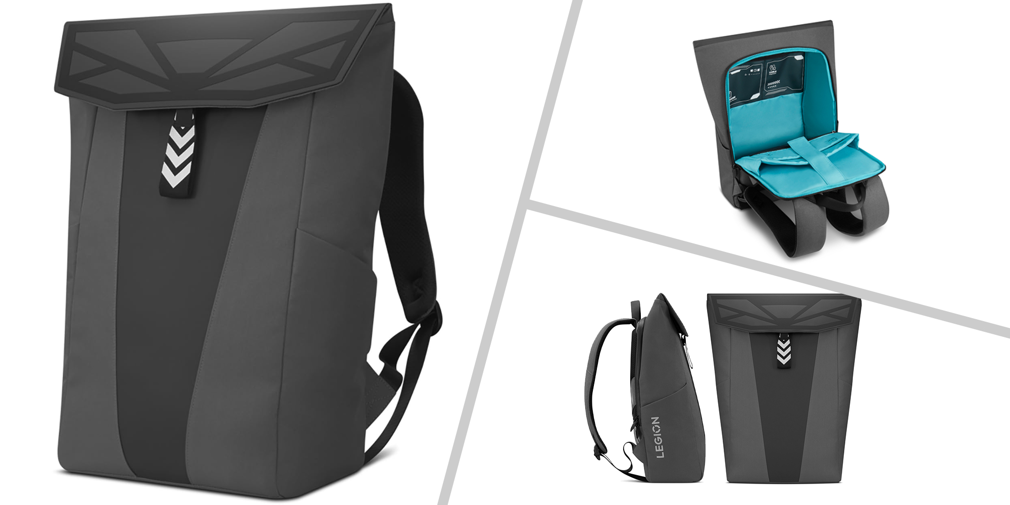 A vibrant blue interior makes Lenovo's Legion 16-inch laptop backpack ...