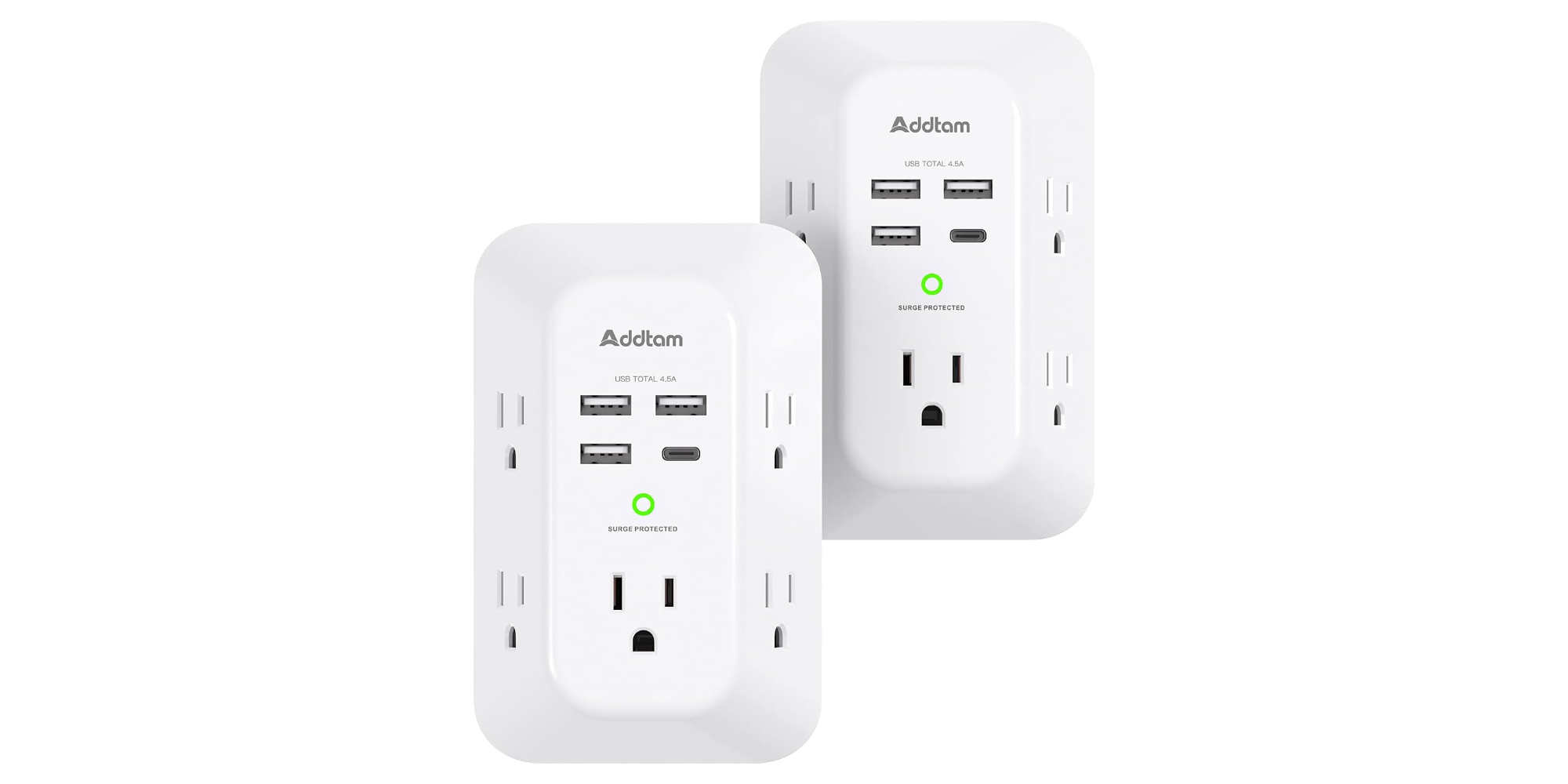 Upgrade two wall outlets with Addtam's 9-in-1 USB-C extenders at $8 ...