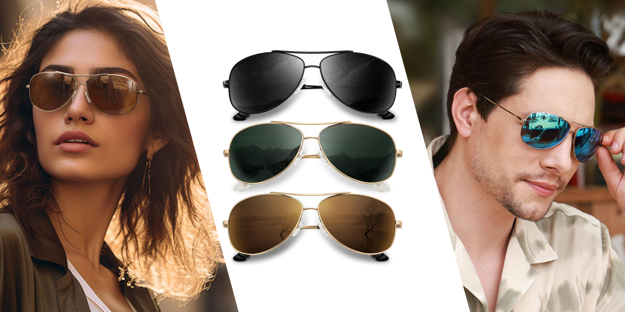 Prep for summer with three pairs of polarized aviator sunglasses at $6 ...