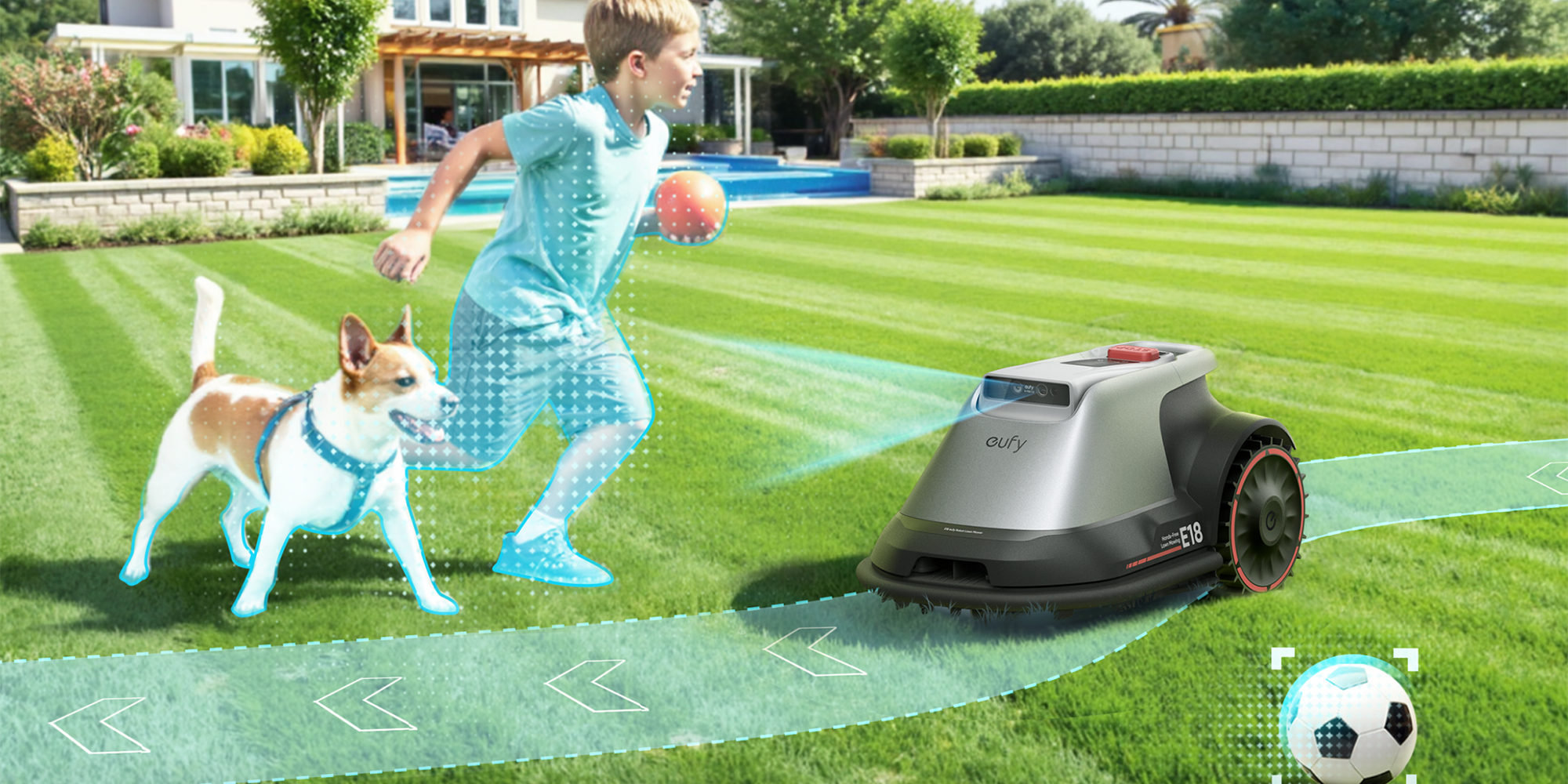 Anker's new eufy E15 and E18 robot mowers with pure vision FSD ...