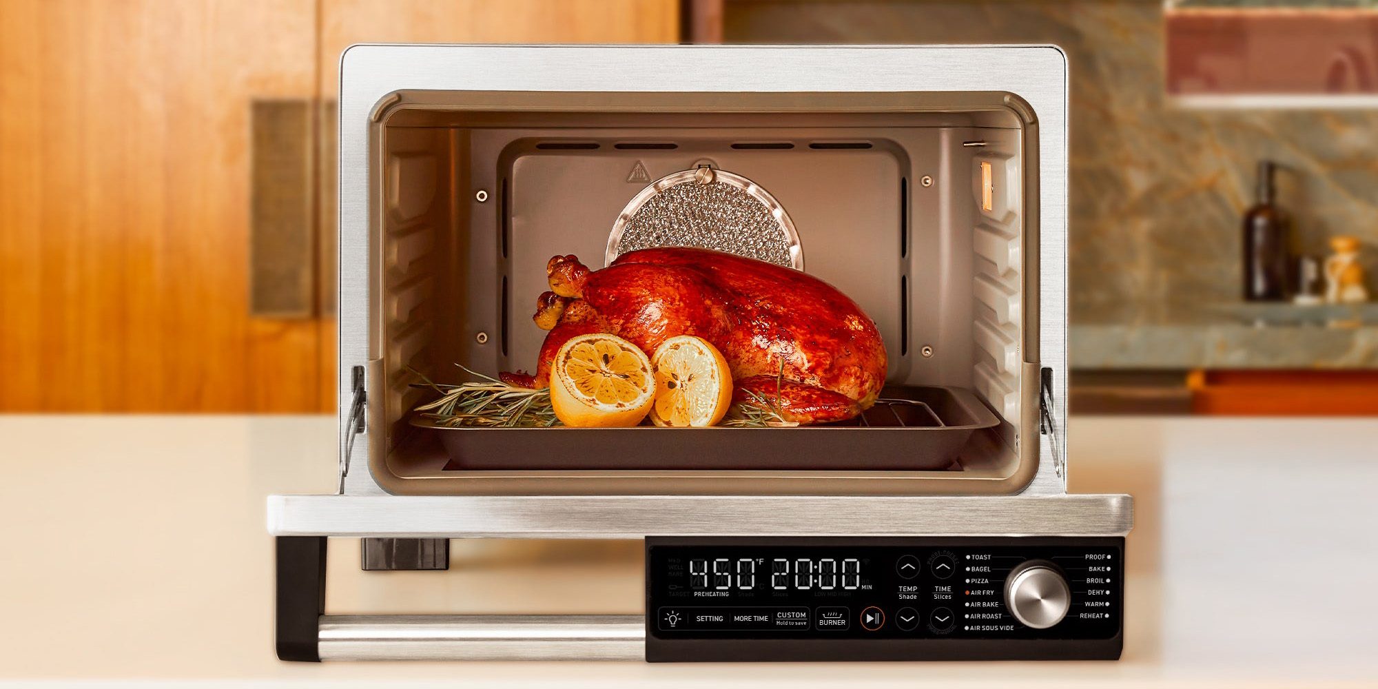 COSORI's unique 26-quart ceramic air fryer toaster oven with a stove ...
