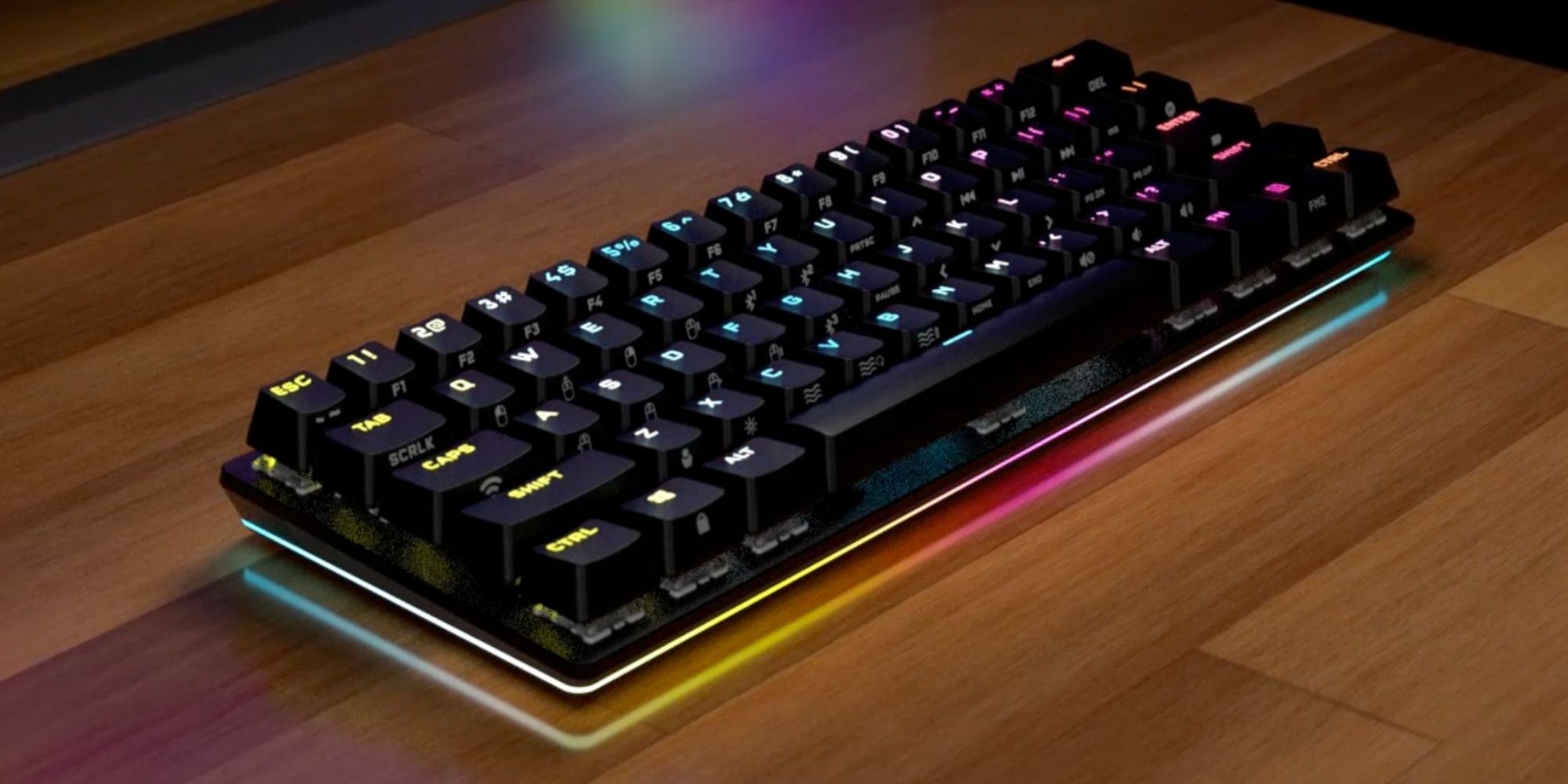 Corsair's aluminum K70 Pro Mini wireless mechanical keyboard with wrap ...