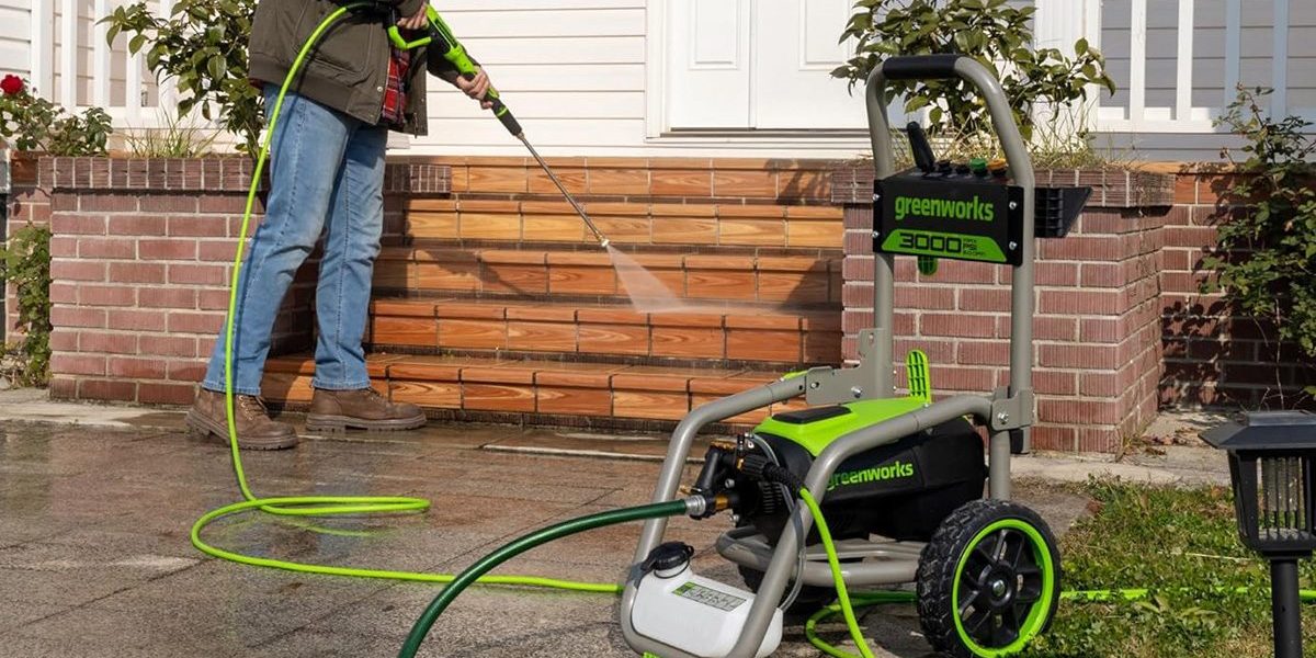 Get Greenworks' newest pro-grade 3,000 PSI electric pressure washer at ...