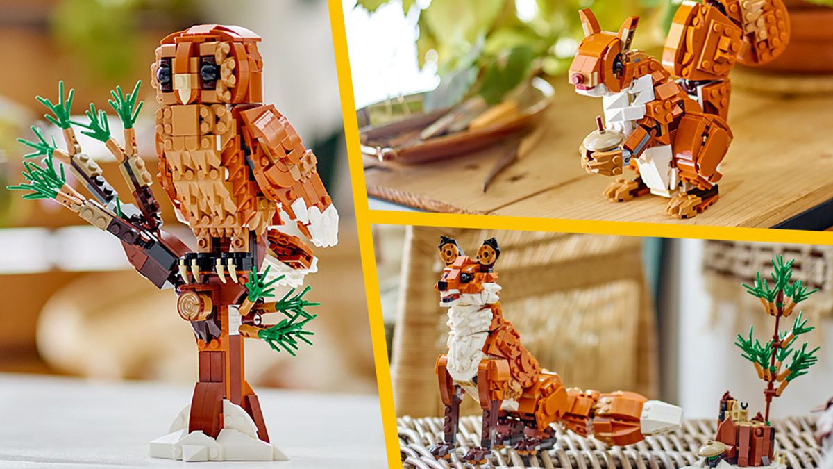 Build a fox, owl, or squirrel for wildlife décor with this 3-in-1 LEGO ...