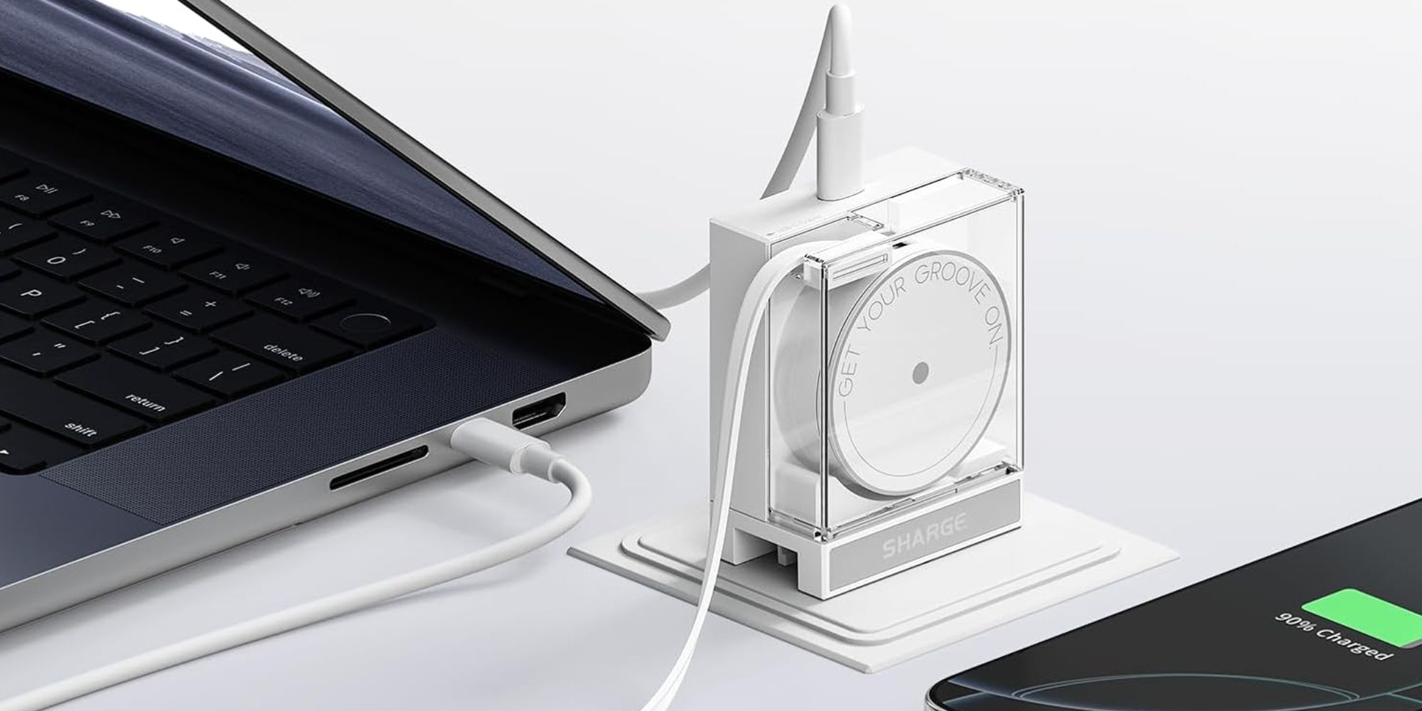 Sharge's latest 65W USB-C GaN charger with see-through design and ...