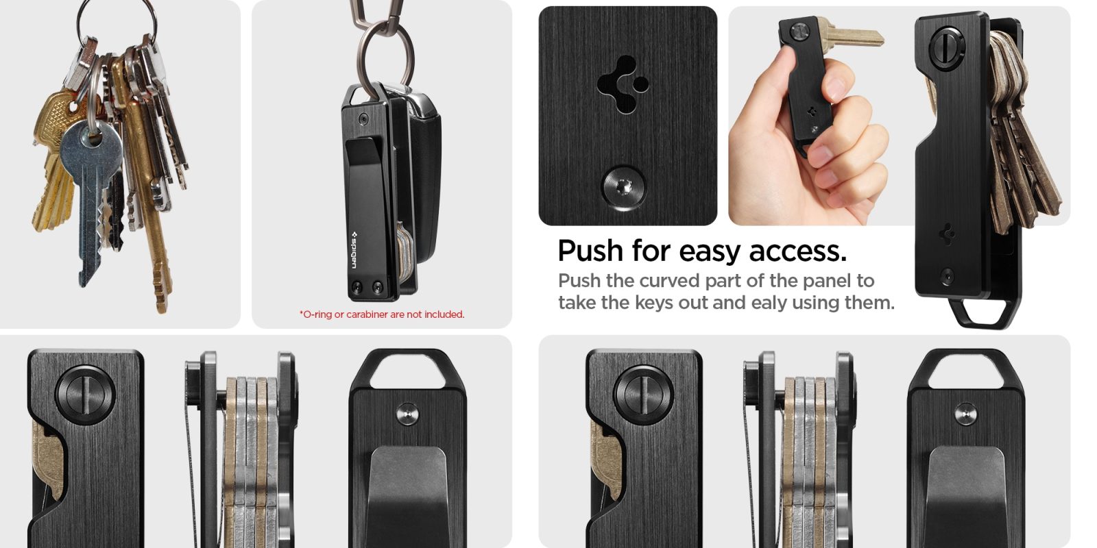 Spigen's Metal Fit Keychain Holder with pocket clip drops down to $20 ...