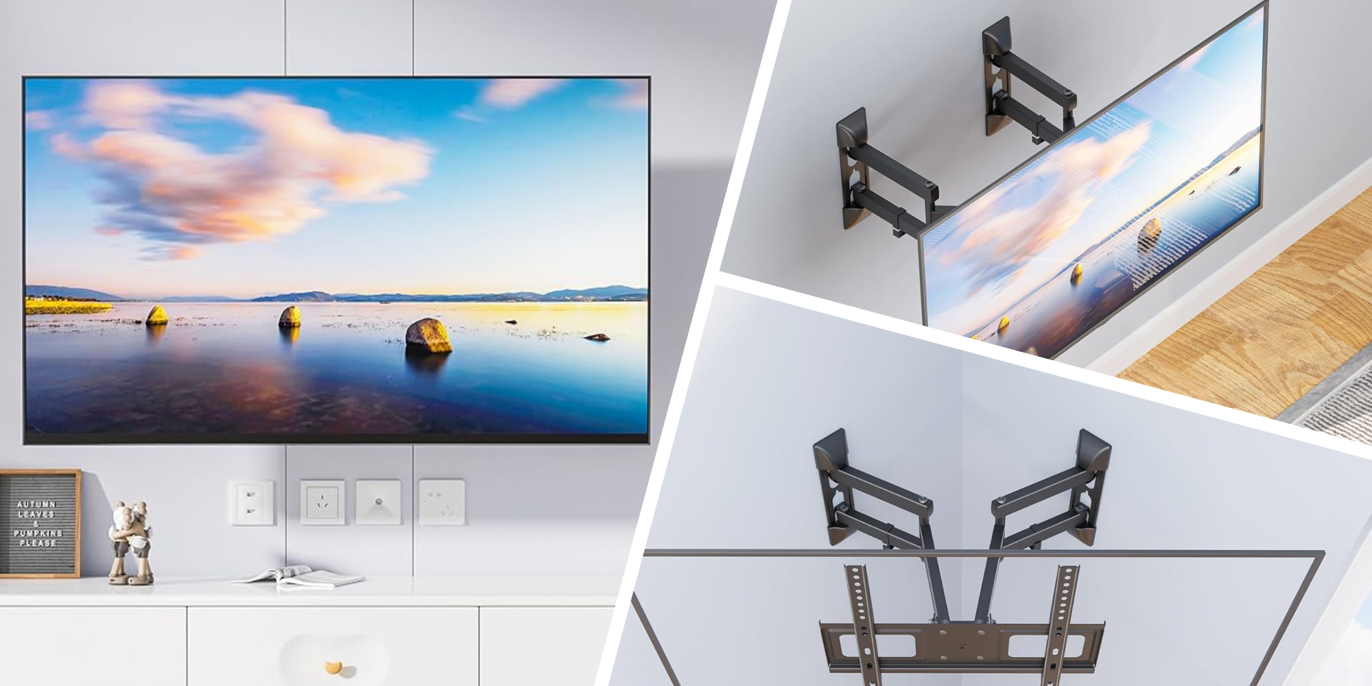 This unique 55-inch TV mount even works in corners, now $24 Prime ...