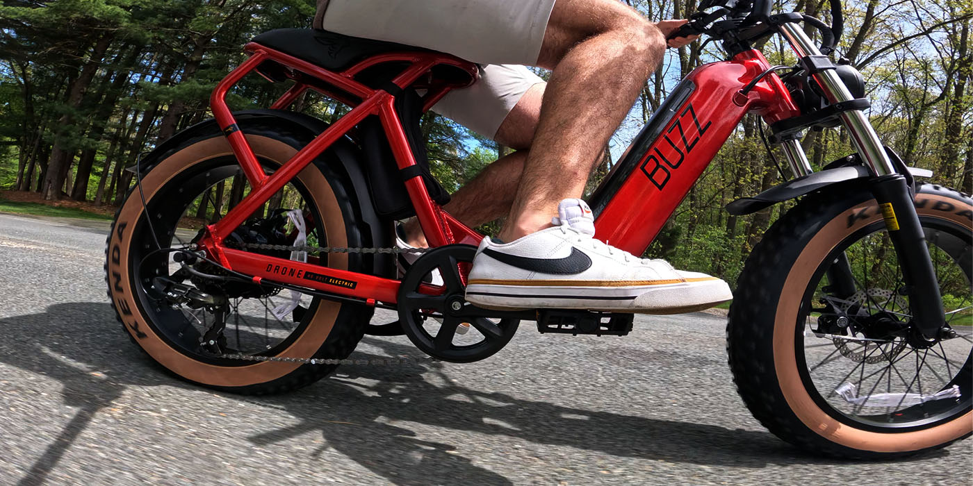 We kicked off summer on the moto-inspired Drone eBike from Buzz